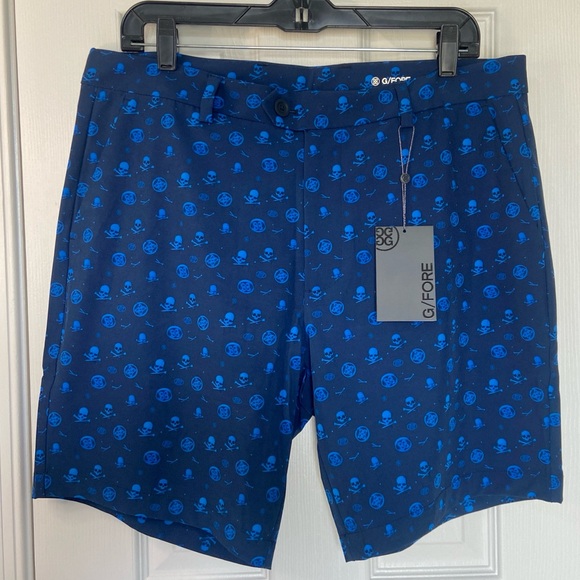 G/FORE | Shorts | Gfore Maverick 4way Stretch 8 3d Icon Blue Skull Golf ...